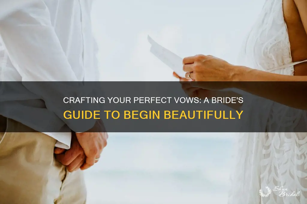 Crafting Your Perfect Vows: A Bride's Guide To Begin Beautifully ...