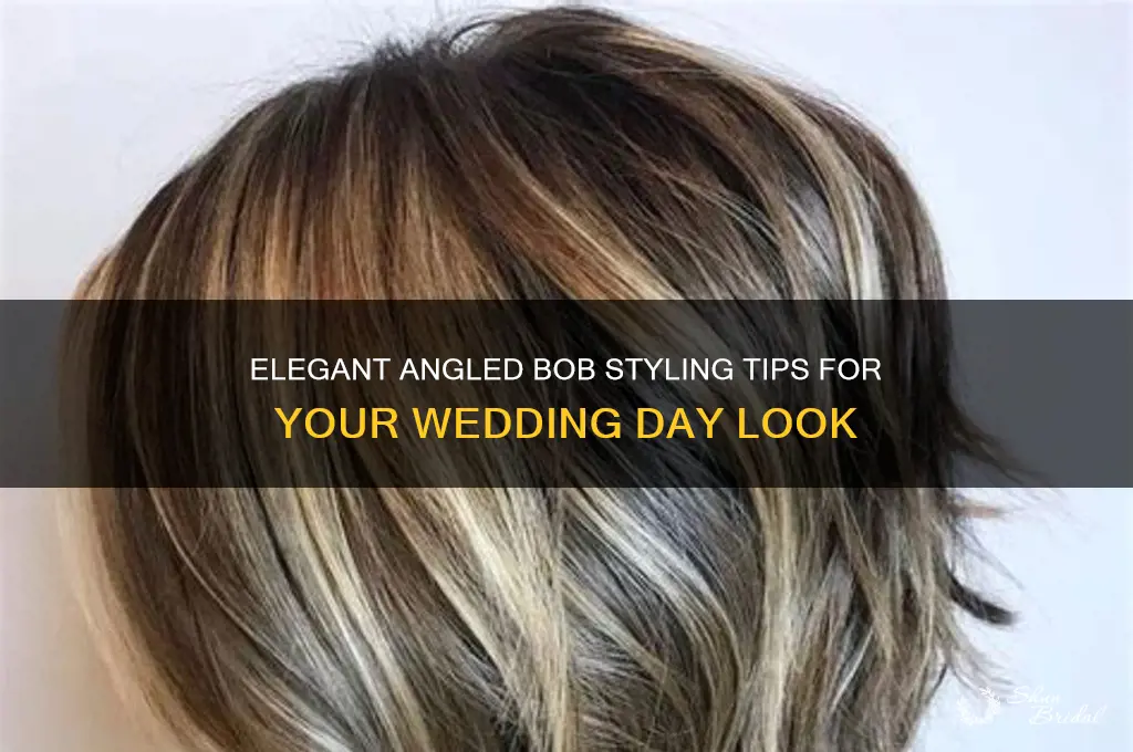 Elegant Angled Bob Styling Tips For Your Wedding Day Look | ShunBridal