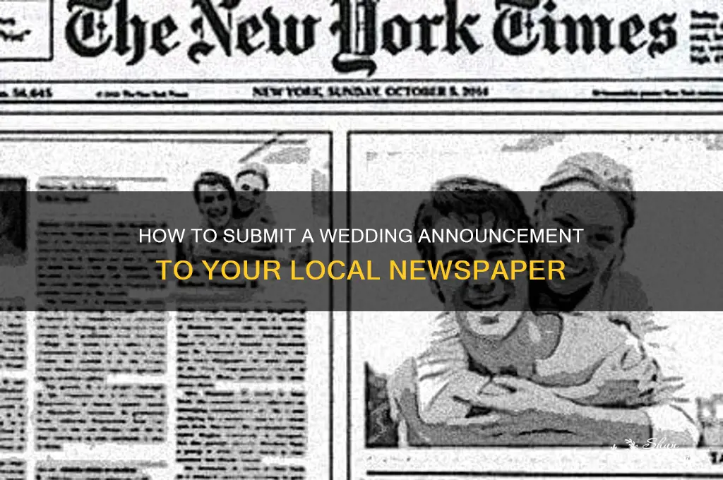How To Submit A Wedding Announcement To Your Local Newspaper | ShunBridal
