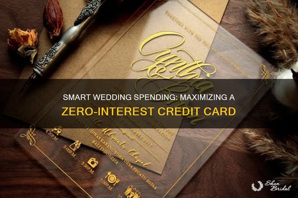 Smart Wedding Spending: Maximizing A Zero-Interest Credit Card | ShunBridal