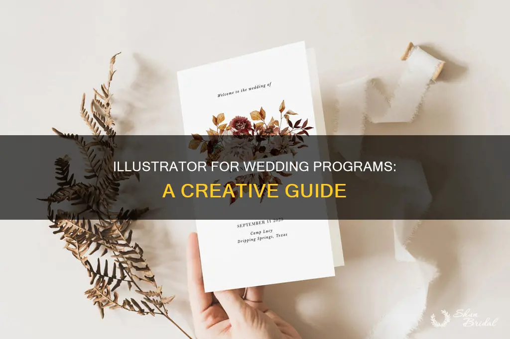 Illustrator For Wedding Programs: A Creative Guide | ShunBridal