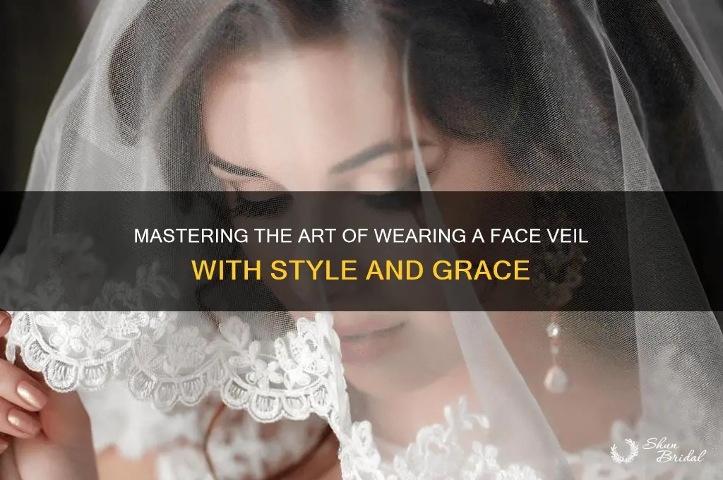 Mastering The Art Of Wearing A Face Veil With Style And Grace | ShunBridal