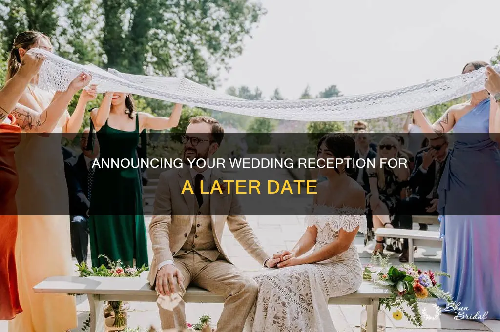 Announcing Your Wedding Reception For A Later Date | ShunBridal
