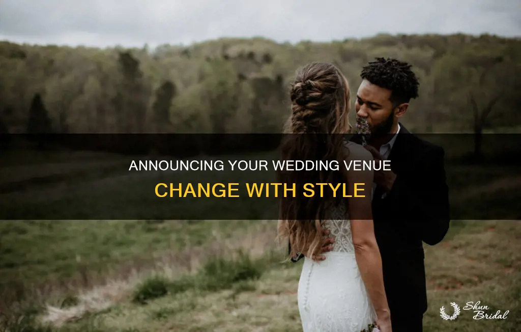 Announcing Your Wedding Venue Change With Style | ShunBridal