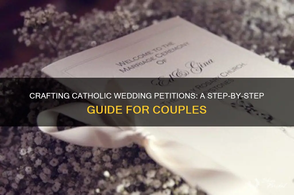 Crafting Catholic Wedding Petitions: A Step-By-Step Guide For Couples ...