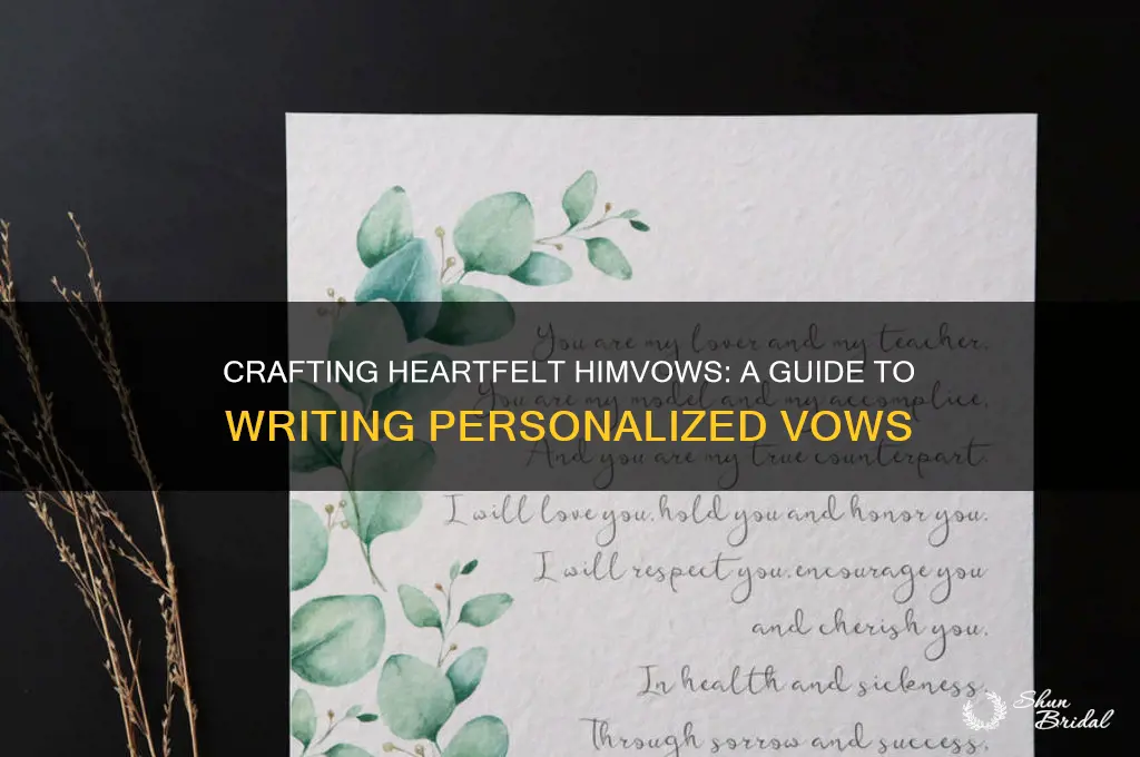 Crafting Heartfelt Himvows: A Guide To Writing Personalized Vows ...