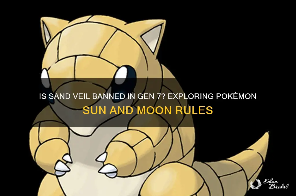 Is Sand Veil Banned In Gen 7? Exploring Pokémon Sun And Moon Rules ...