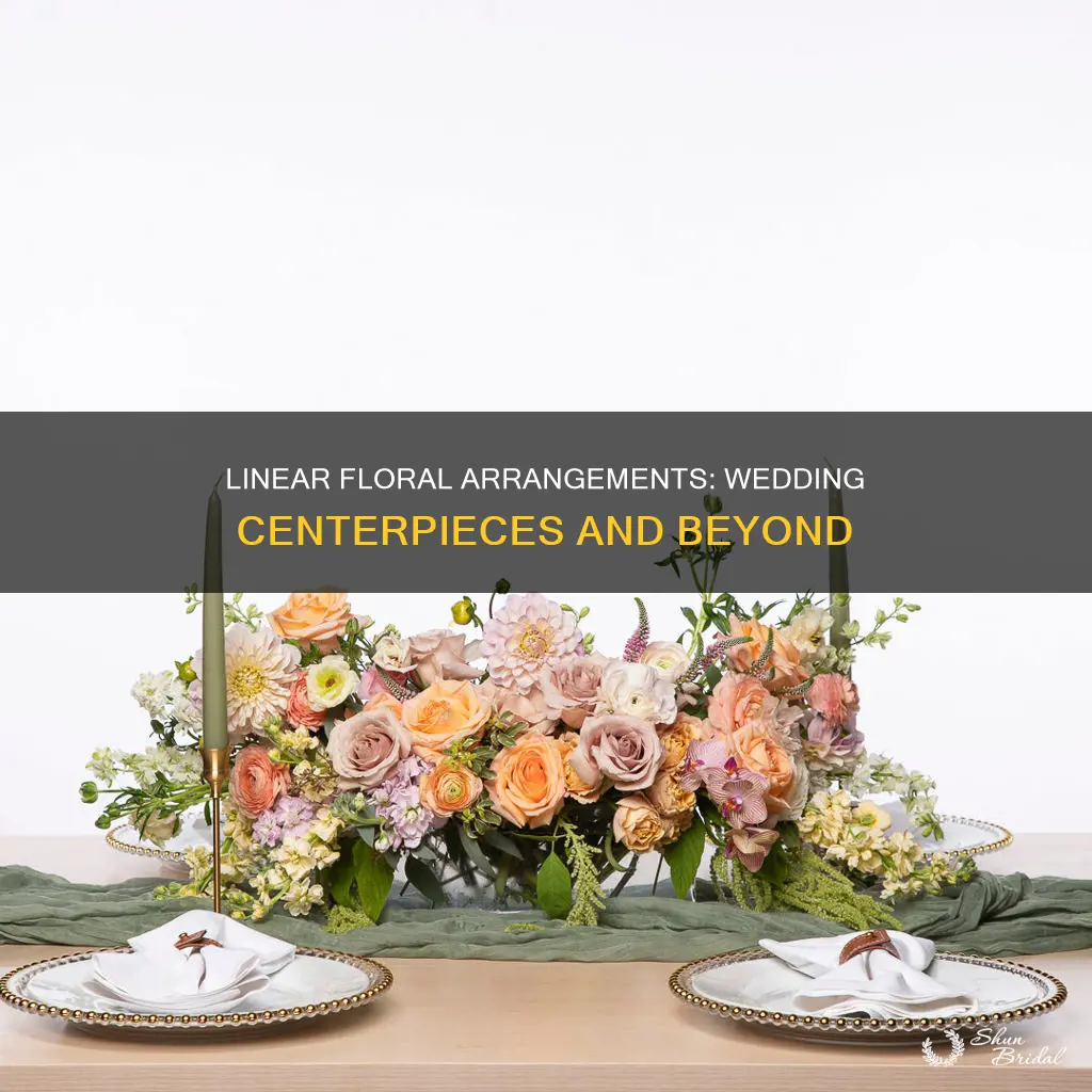 Linear Floral Arrangements: Wedding Centerpieces And Beyond | ShunBridal