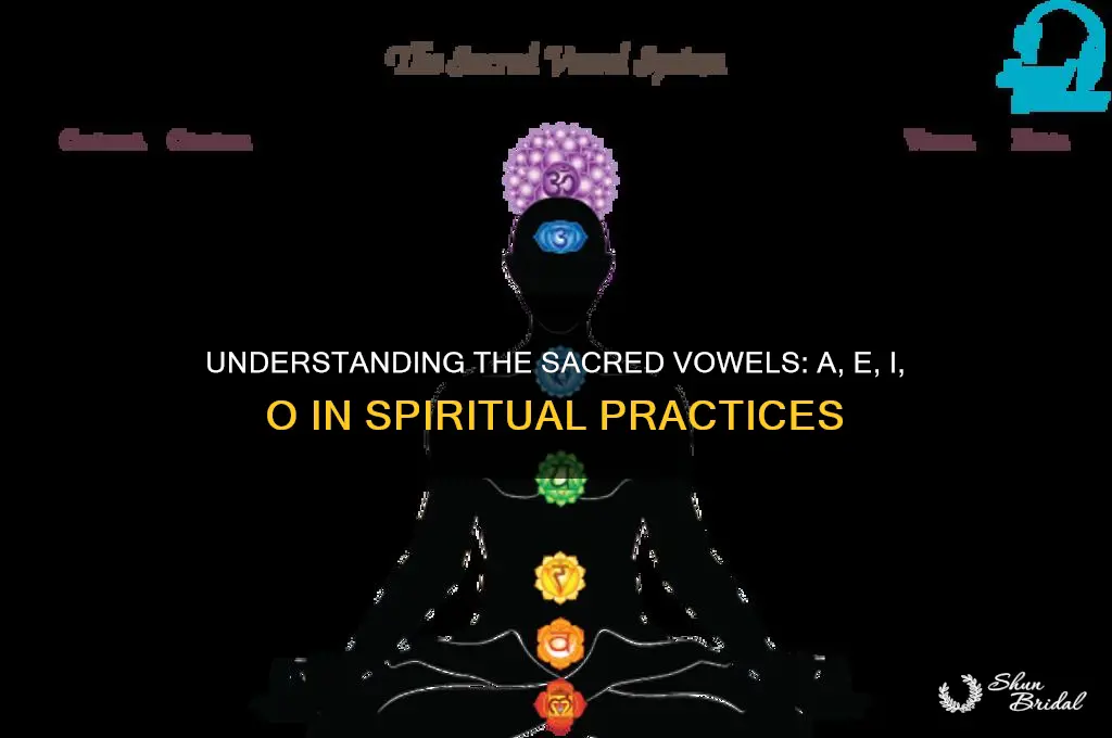 Understanding The Sacred Vowels: A, E, I, O In Spiritual Practices ...