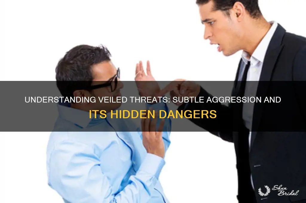 Understanding Veiled Threats: Subtle Aggression And Its Hidden Dangers ...