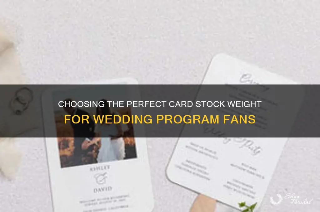 Choosing The Perfect Card Stock Weight For Wedding Program Fans ...