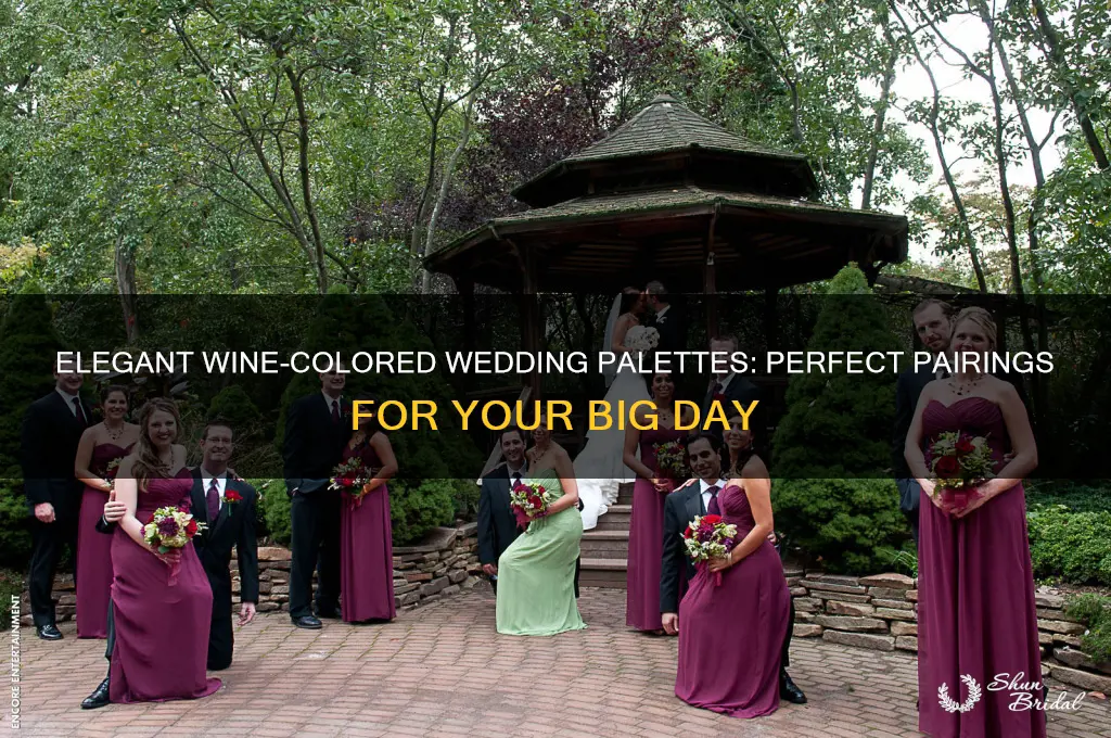 Elegant Wine-Colored Wedding Palettes: Perfect Pairings For Your Big ...