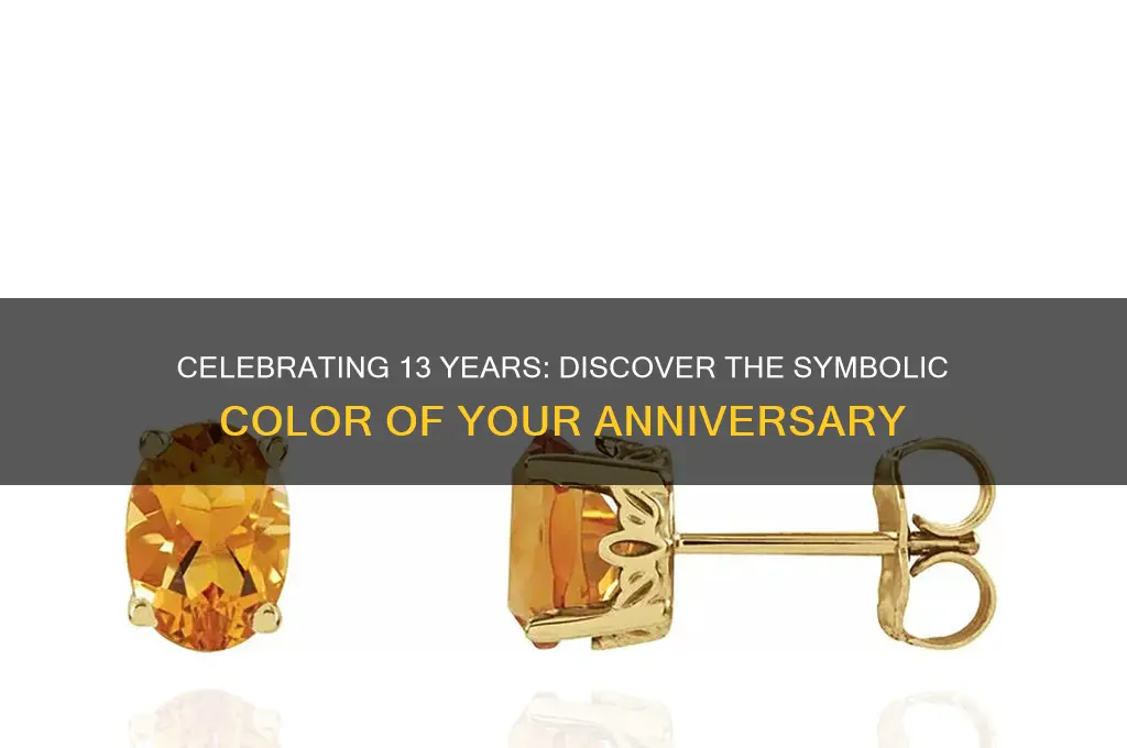 Celebrating 13 Years: Discover The Symbolic Color Of Your Anniversary ...