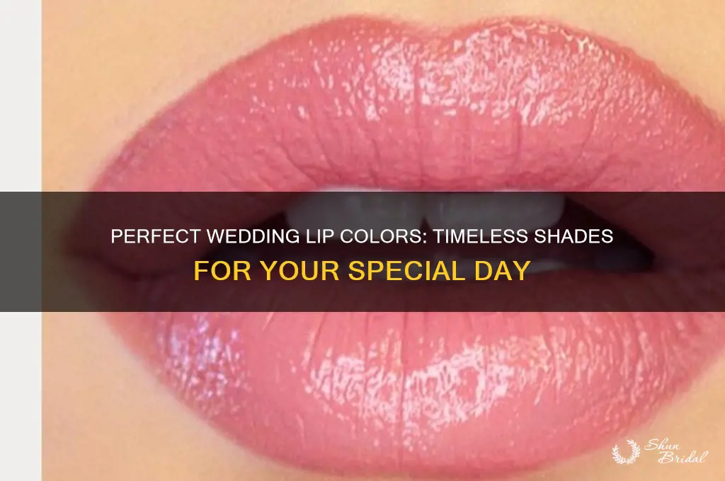 Perfect Wedding Lip Colors: Timeless Shades For Your Special Day ...