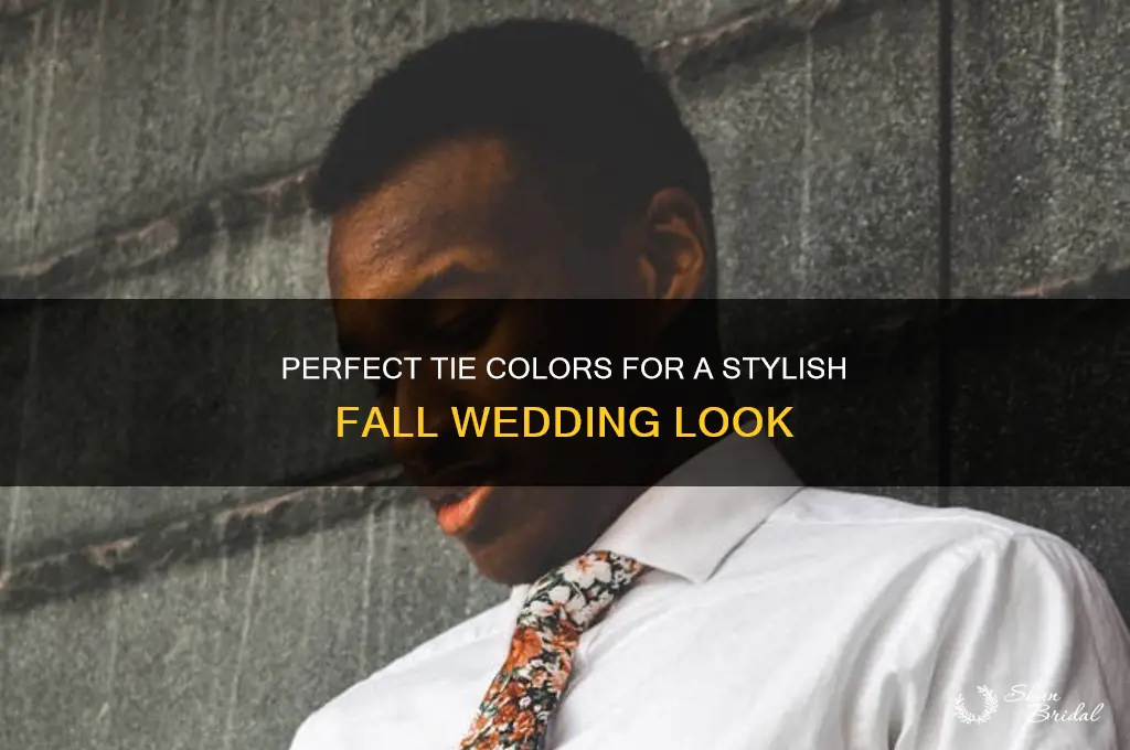 Perfect Tie Colors For A Stylish Fall Wedding Look | ShunBridal