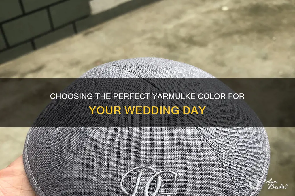 Choosing The Perfect Yarmulke Color For Your Wedding Day | ShunBridal