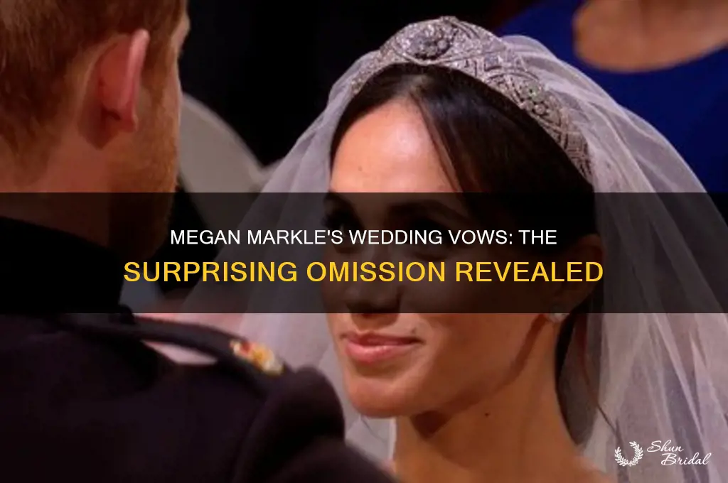 Megan Markle's Wedding Vows: The Surprising Omission Revealed | ShunBridal