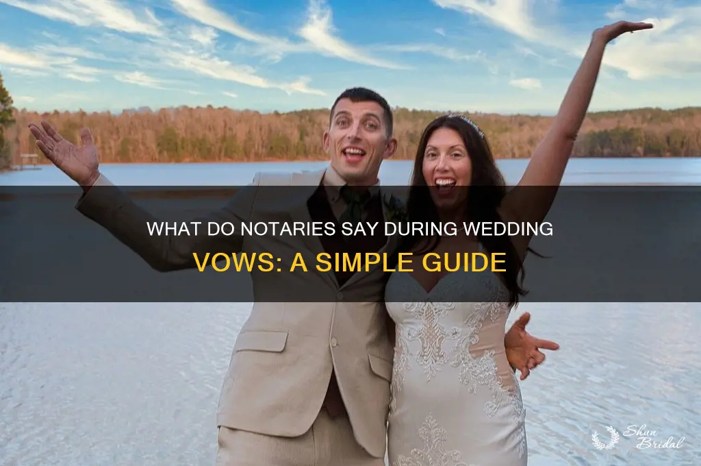 What Do Notaries Say During Wedding Vows: A Simple Guide | ShunBridal