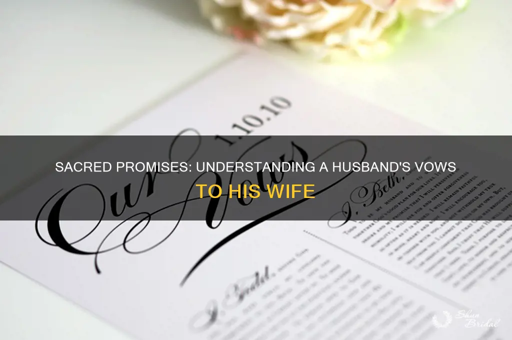 Sacred Promises: Understanding A Husband's Vows To His Wife | ShunBridal