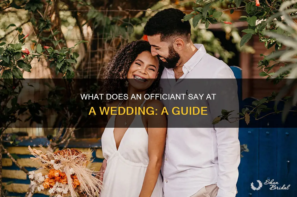 What Does An Officiant Say At A Wedding: A Guide | ShunBridal