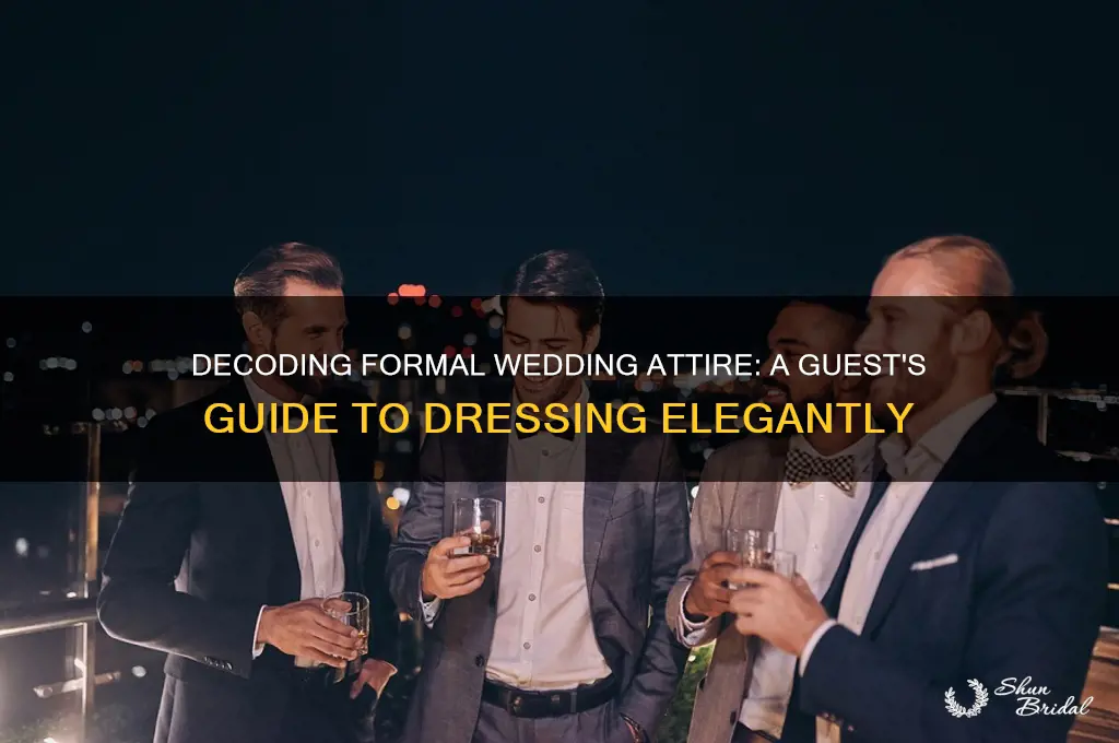 Decoding Formal Wedding Attire: A Guest's Guide To Dressing Elegantly ...