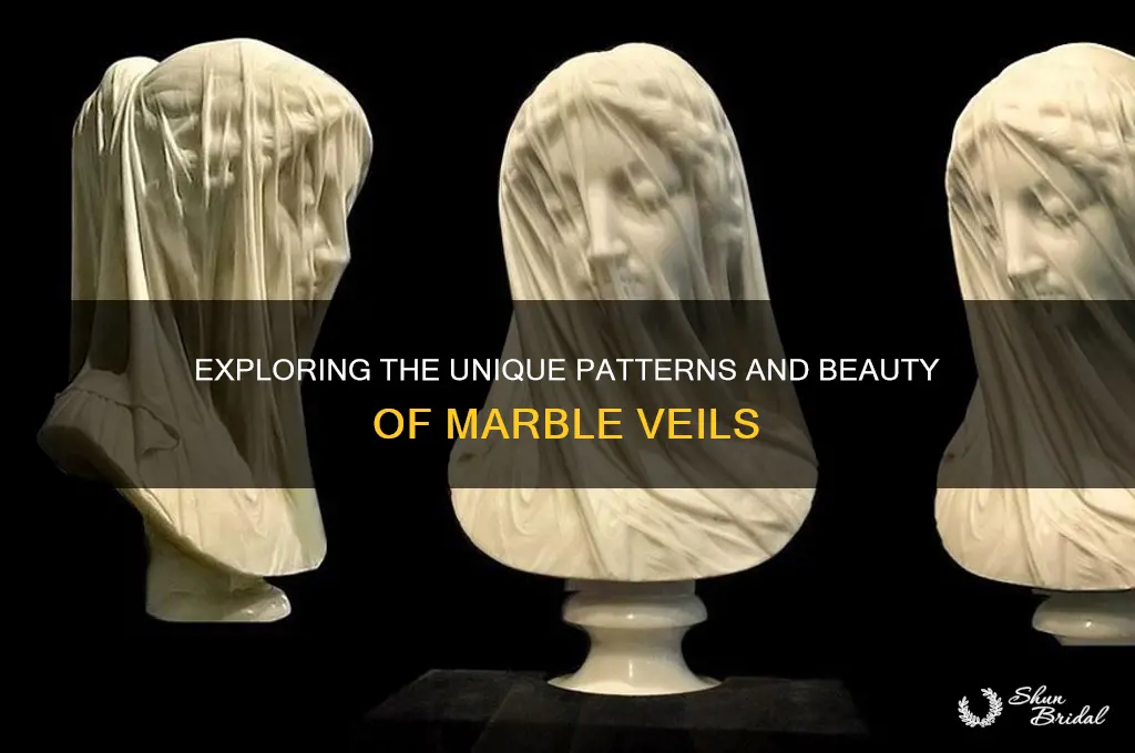 Exploring The Unique Patterns And Beauty Of Marble Veils | ShunBridal