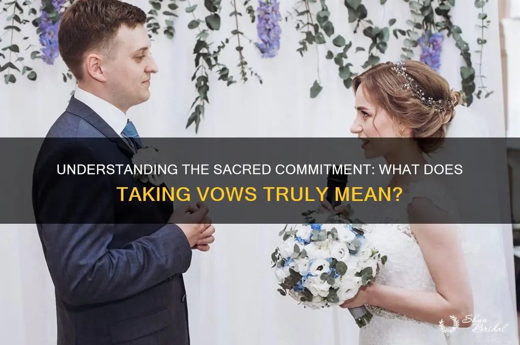 Understanding The Sacred Commitment: What Does Taking Vows Truly Mean ...