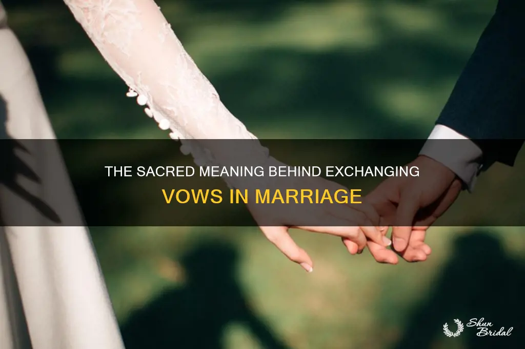 The Sacred Meaning Behind Exchanging Vows In Marriage | ShunBridal