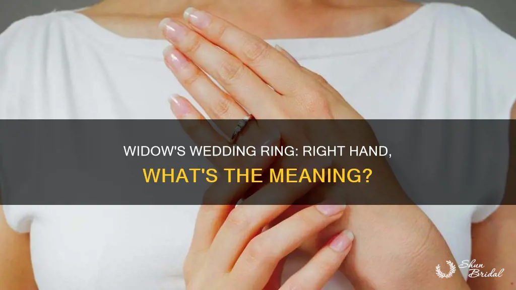 Widow's Wedding Ring: Right Hand, What's The Meaning? | ShunBridal