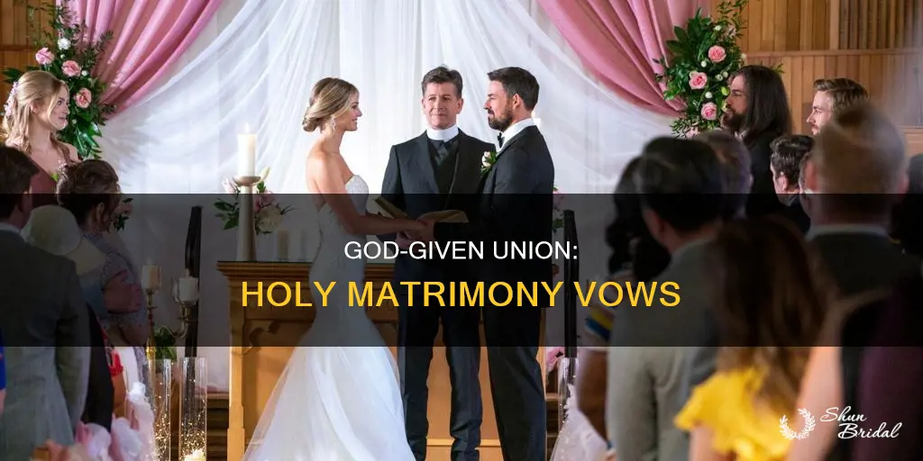 God-Given Union: Holy Matrimony Vows | ShunBridal