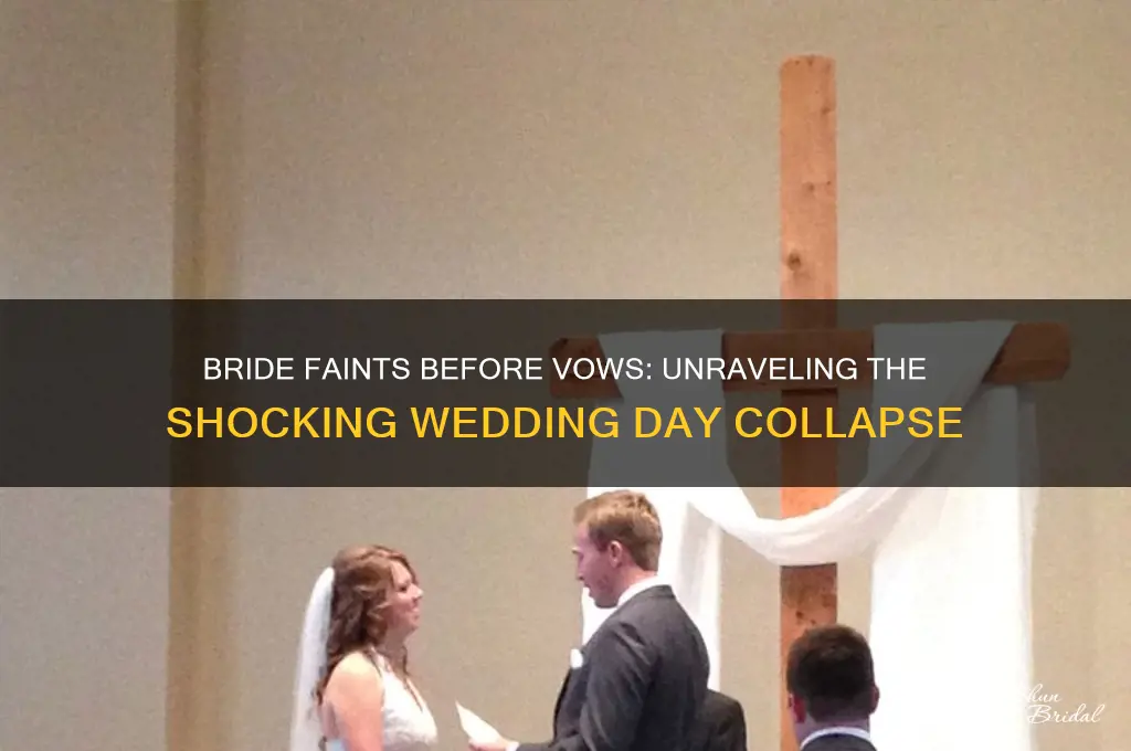 Bride Faints Before Vows: Unraveling The Shocking Wedding Day Collapse ...