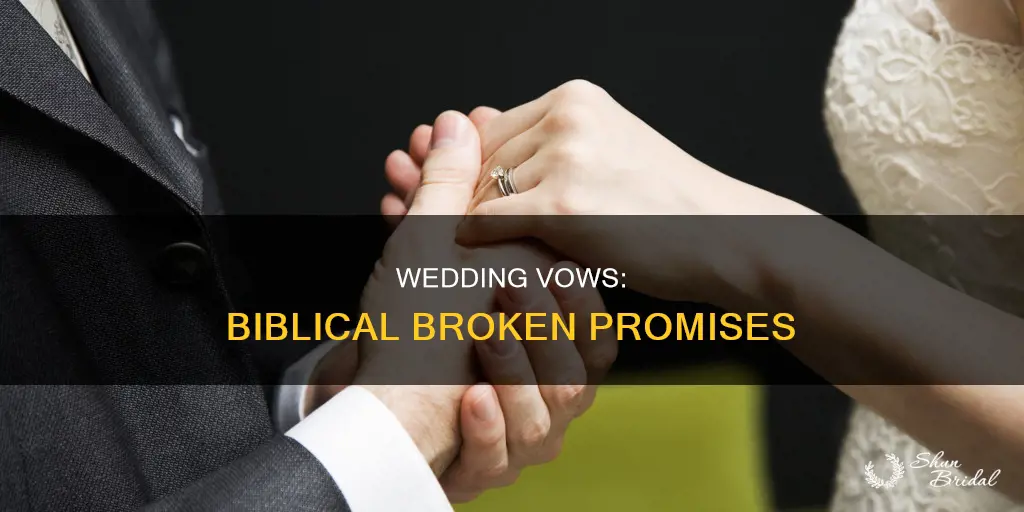 Wedding Vows: Biblical Broken Promises | ShunBridal