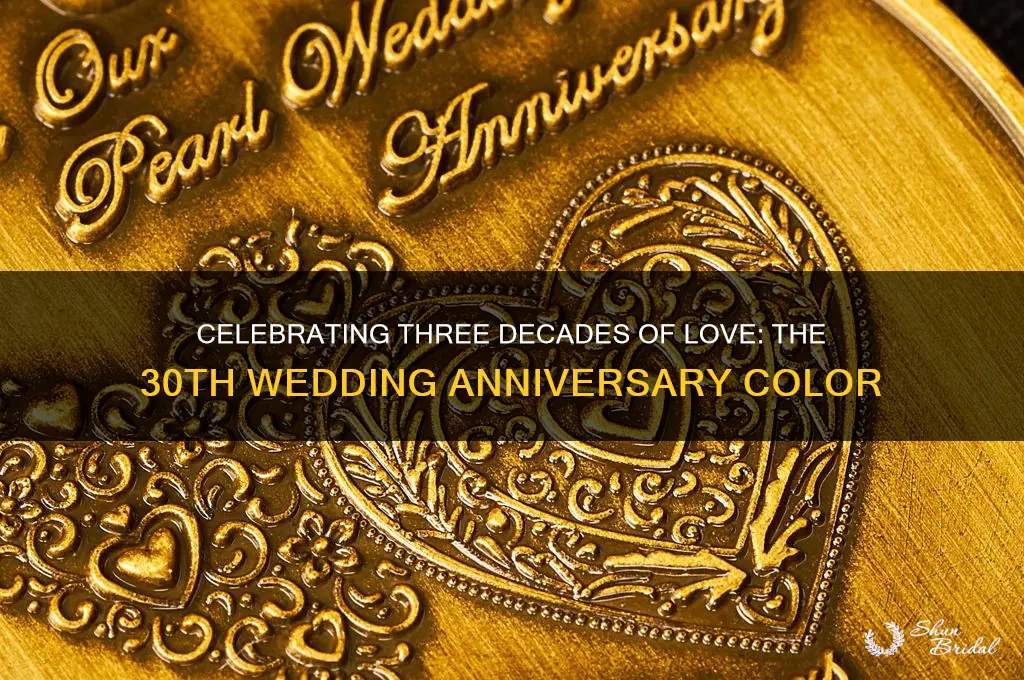 Celebrating Three Decades Of Love: The 30Th Wedding Anniversary Color ...