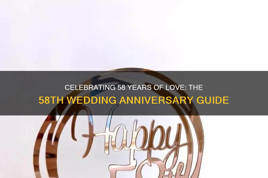 Celebrating 58 Years Of Love: The 58Th Wedding Anniversary Guide ...