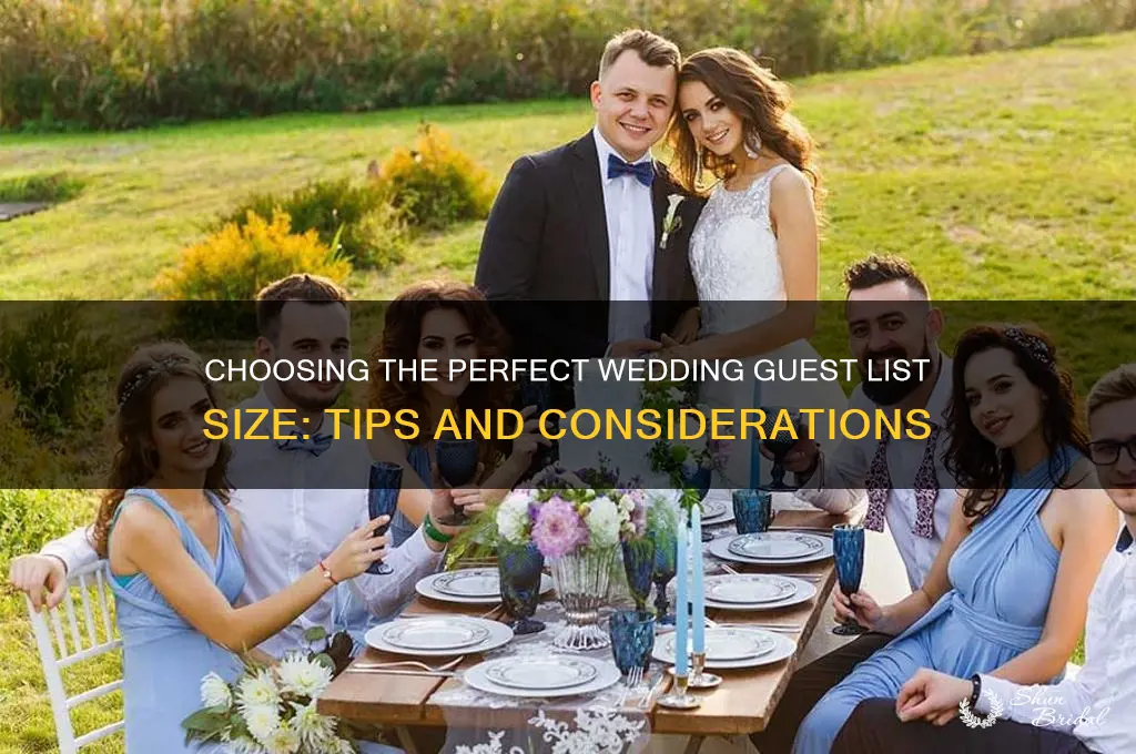 Choosing The Perfect Wedding Guest List Size: Tips And Considerations ...