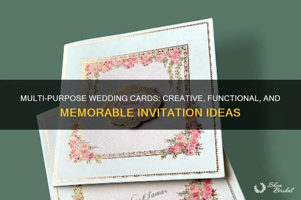 Multi-Purpose Wedding Cards: Creative, Functional, And Memorable ...