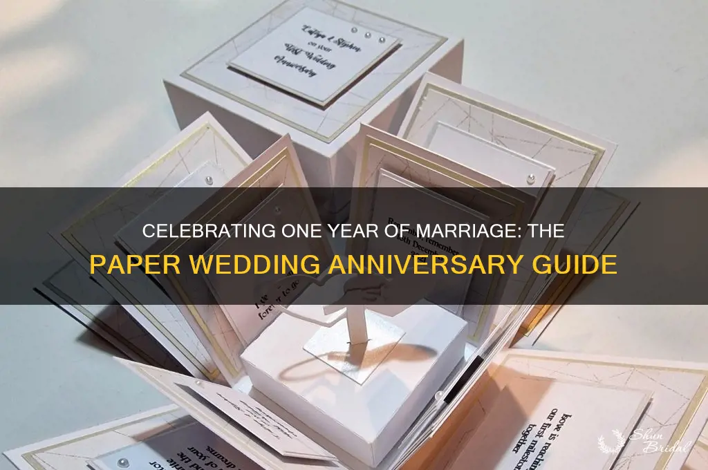 Celebrating One Year Of Marriage: The Paper Wedding Anniversary Guide ...