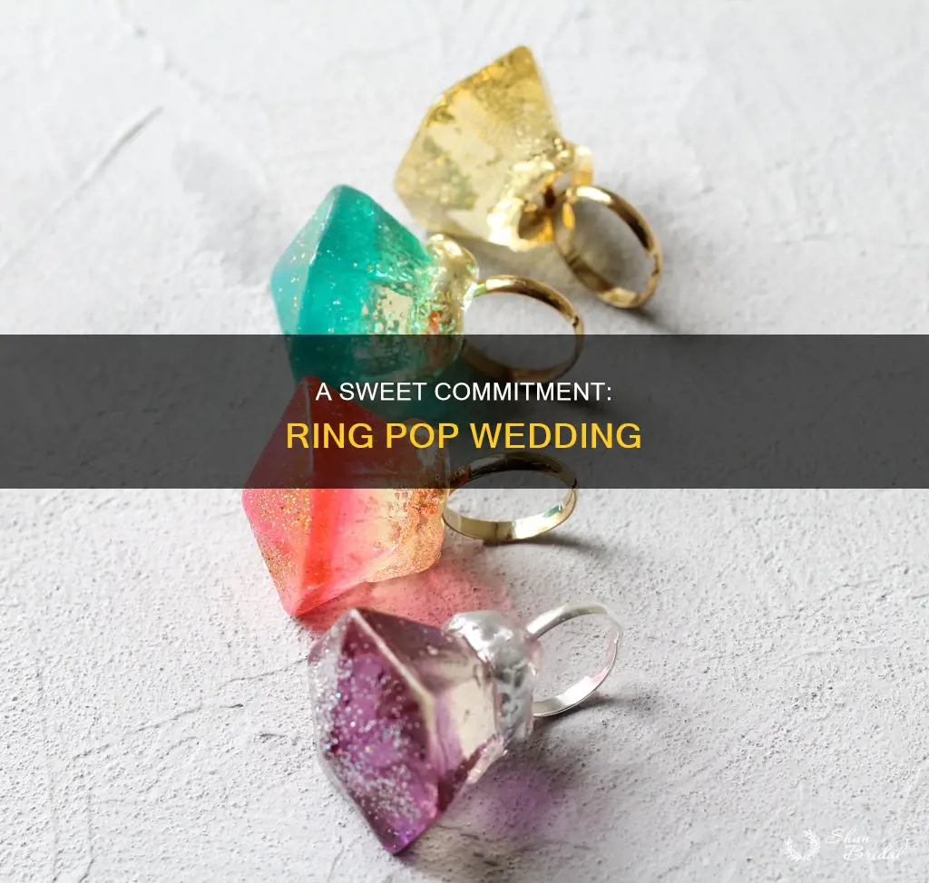 A Sweet Commitment: Ring Pop Wedding | ShunBridal