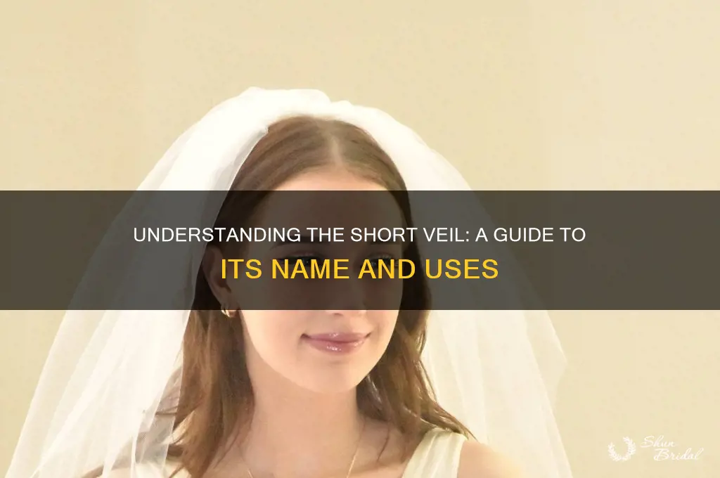 Understanding The Short Veil: A Guide To Its Name And Uses | ShunBridal