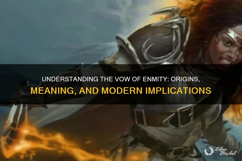 Understanding The Vow Of Enmity: Origins, Meaning, And Modern ...