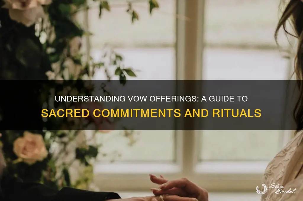 Understanding Vow Offerings: A Guide To Sacred Commitments And Rituals ...
