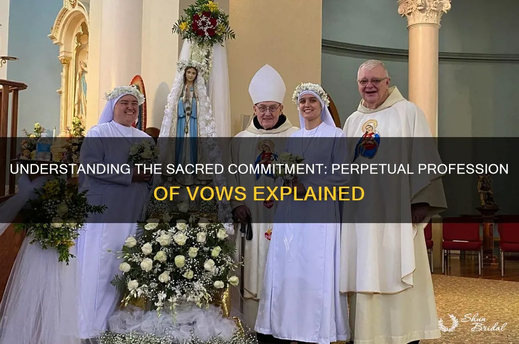 Understanding The Sacred Commitment: Perpetual Profession Of Vows ...