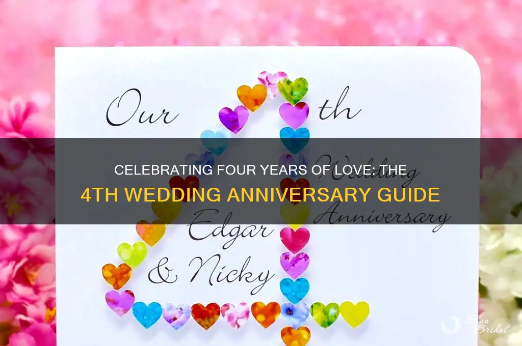 Celebrating Four Years Of Love: The 4Th Wedding Anniversary Guide ...