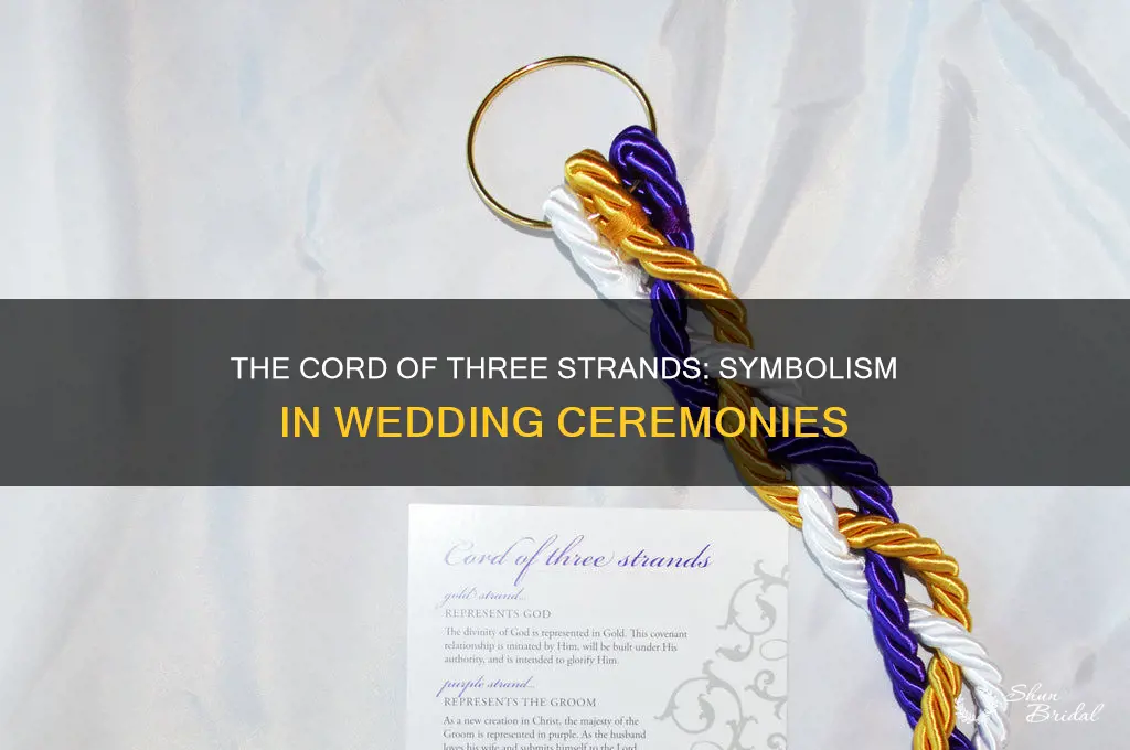 The Cord Of Three Strands: Symbolism In Wedding Ceremonies | ShunBridal