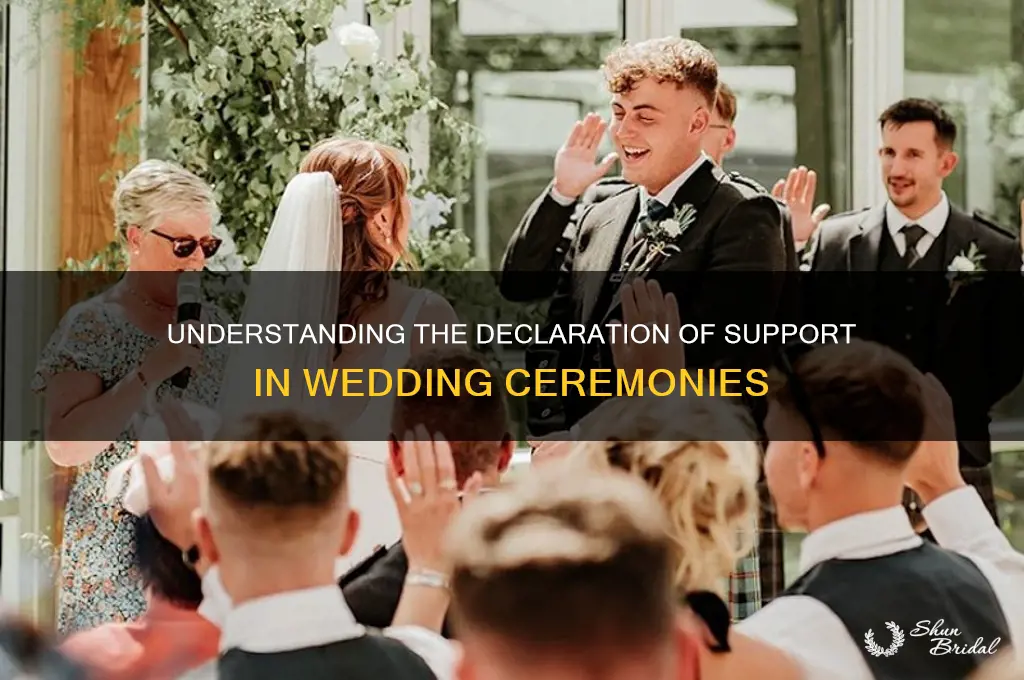 Understanding The Declaration Of Support In Wedding Ceremonies | ShunBridal