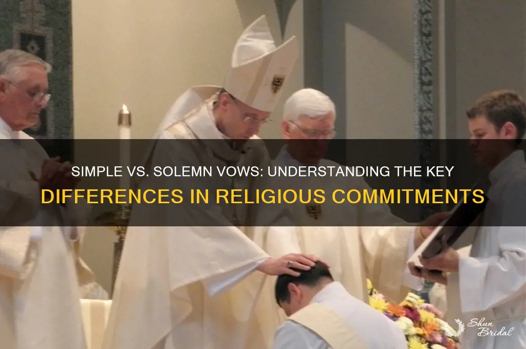 Simple Vs. Solemn Vows: Understanding The Key Differences In Religious ...