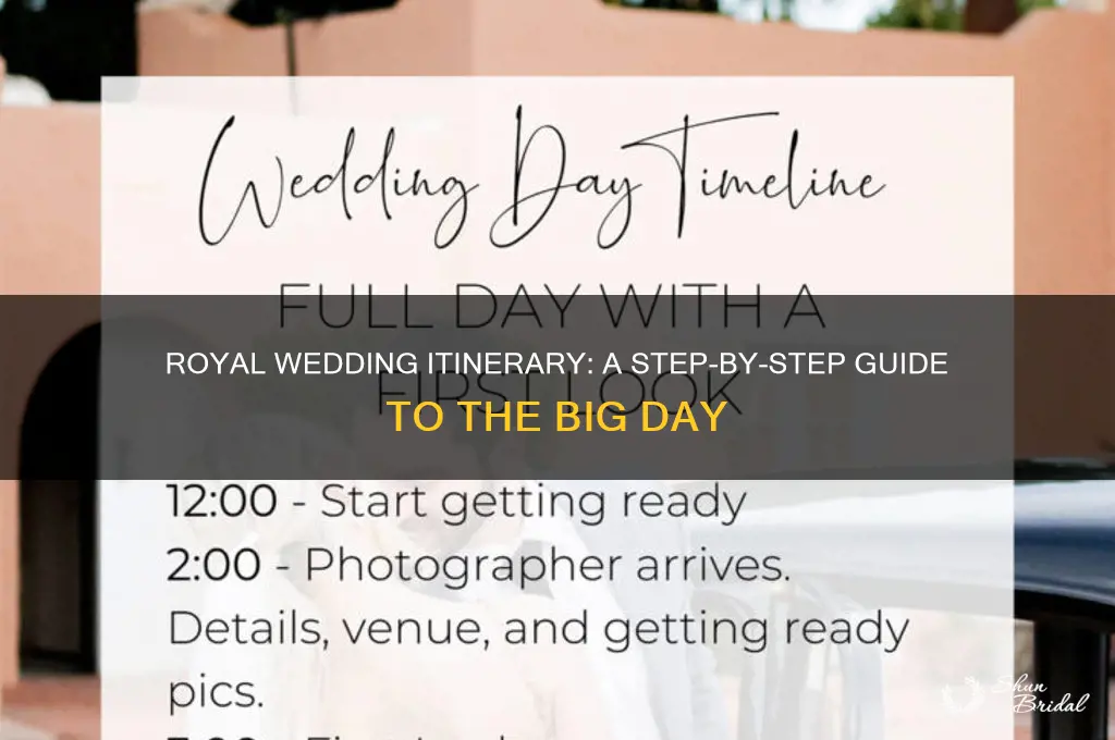 Royal Wedding Itinerary: A Step-By-Step Guide To The Big Day | ShunBridal