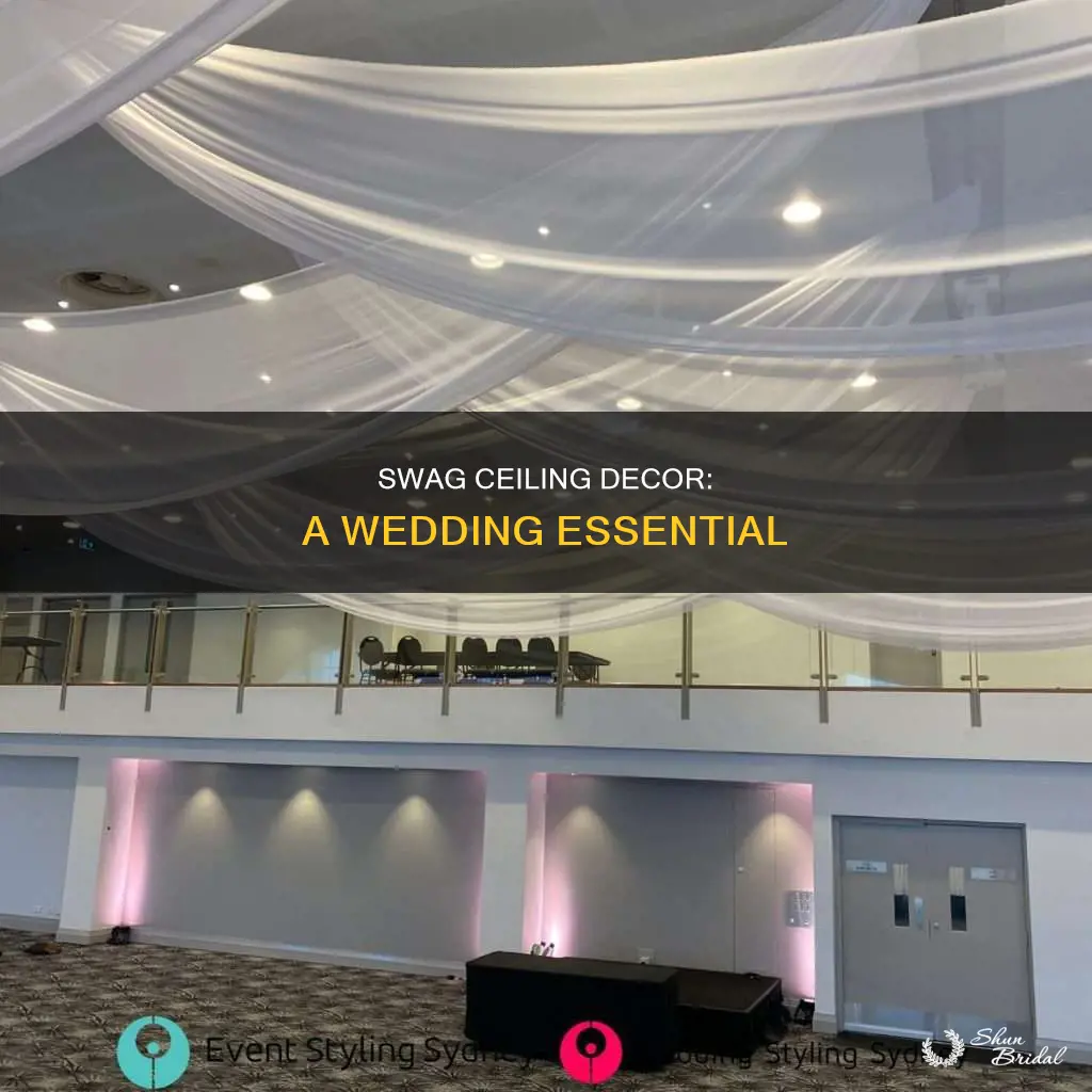 Swag Ceiling Decor: A Wedding Essential | ShunBridal