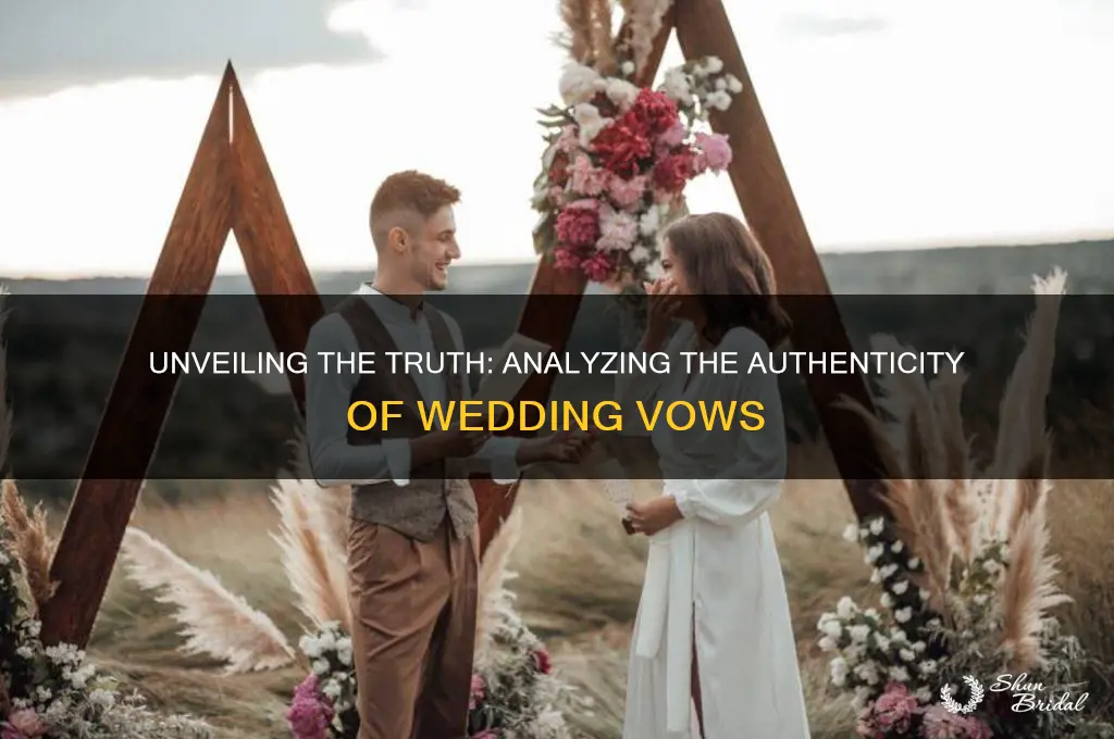 Unveiling The Truth: Analyzing The Authenticity Of Wedding Vows ...
