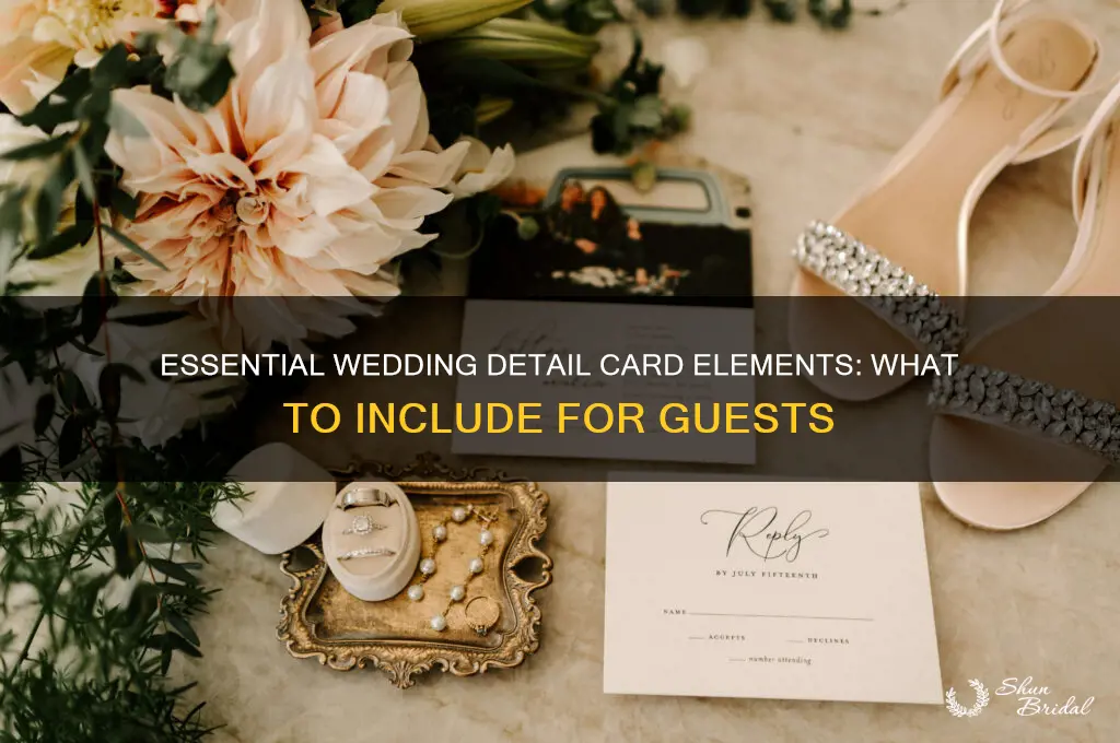 Essential Wedding Detail Card Elements: What To Include For Guests ...
